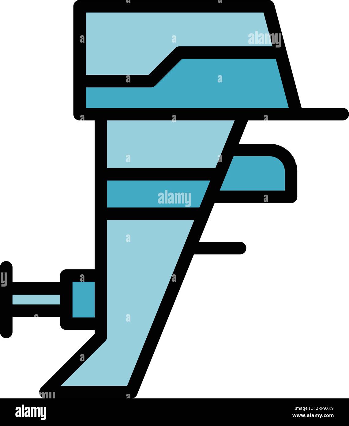 Fishing motorboat icon outline vector. Motor outboard. Clipart cruise ...