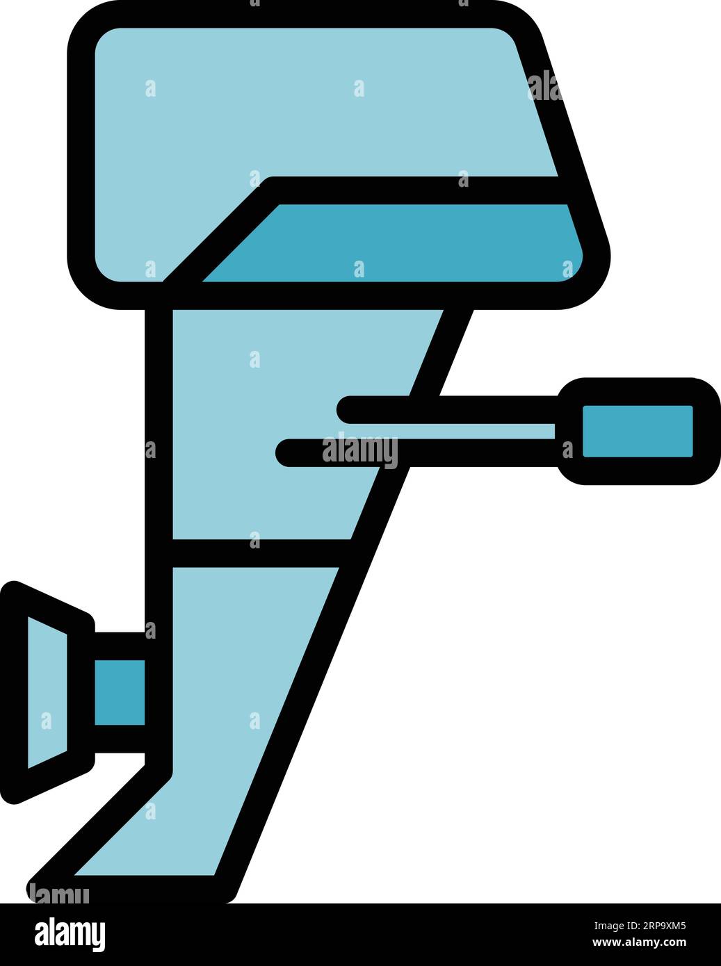 Engine propeller icon outline vector. Motor boat. Fishing marine color ...