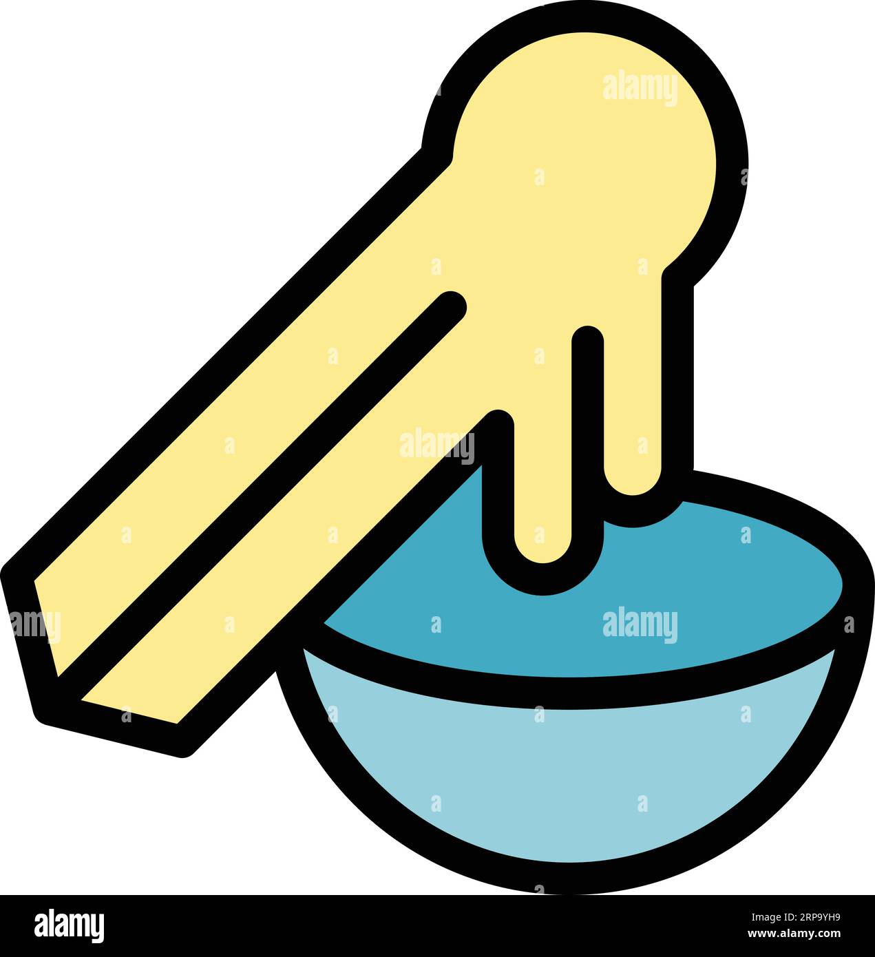 Churro dessert icon outline Stock Vector Images - Alamy