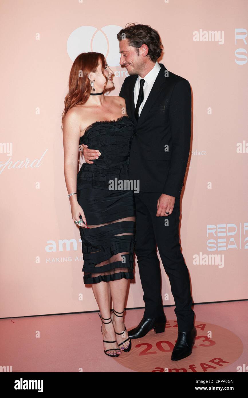 Venice, Italy. 03rd Sep, 2023. Bella Thorne and Mark Emms attends the ...