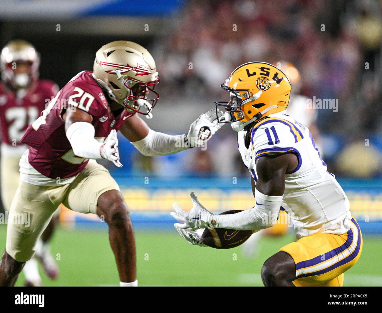 September 3, 2023: LSU Tigers wide receiver Brian Thomas Jr. (11) is ...