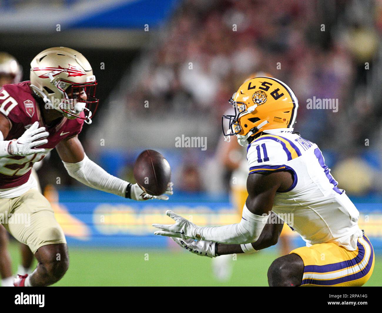September 3, 2023: LSU Tigers wide receiver Brian Thomas Jr. (11) is ...