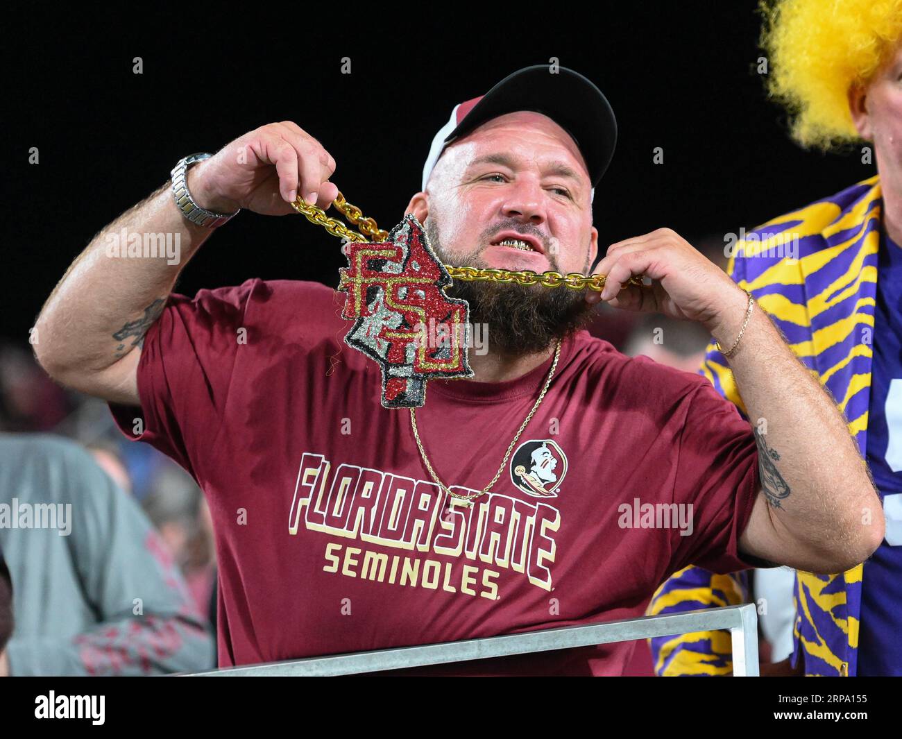 September 3, 2023: Florida State Seminoles fan reacts after a touch ...