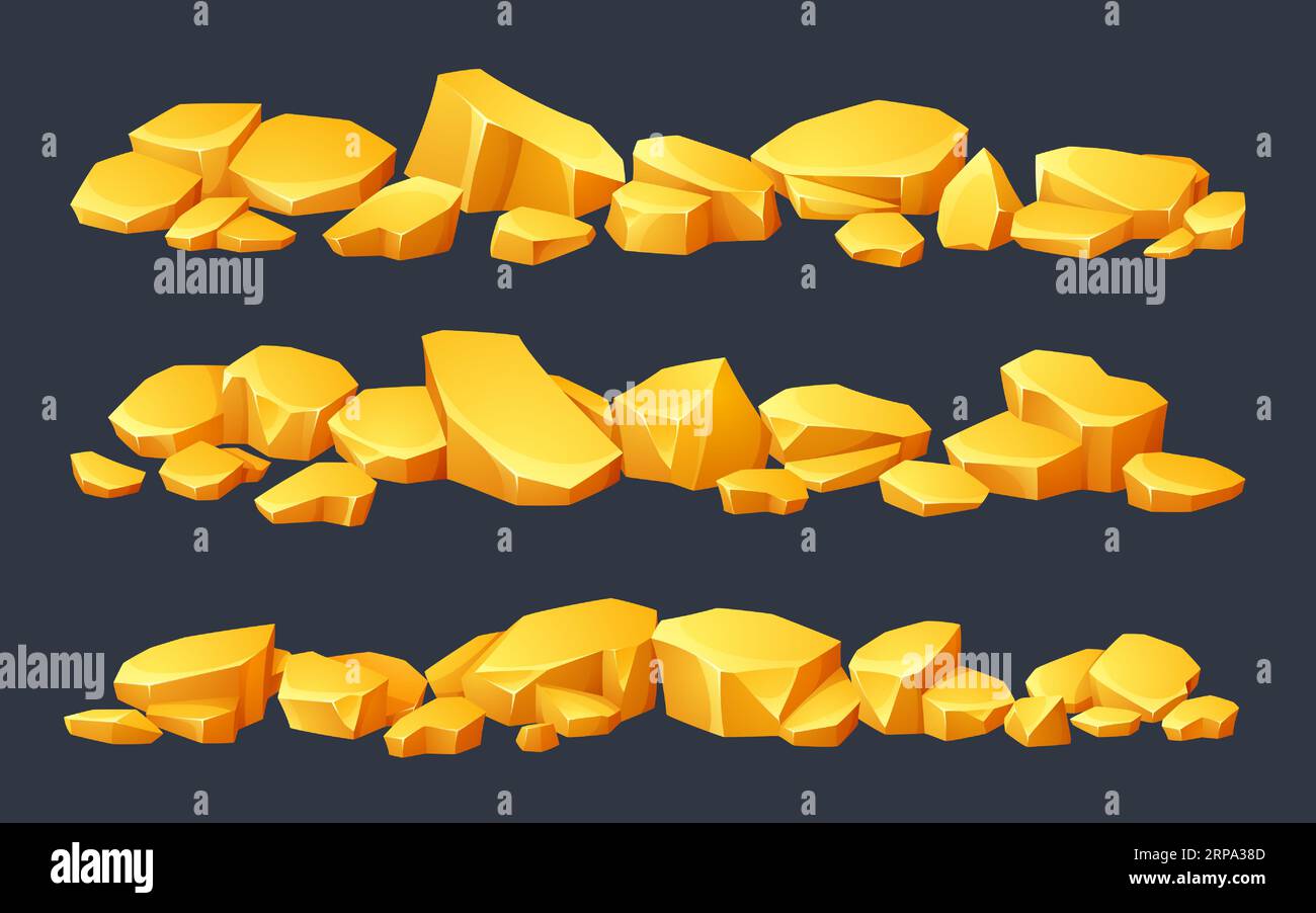 Golden Nugget Vector Logo Large Gold Nugget Illustration On