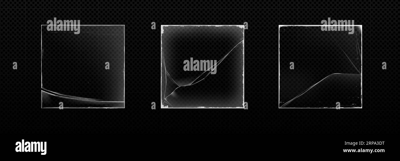 Edge grunge of worn vinyl - transparent vector illustration mockup of ...