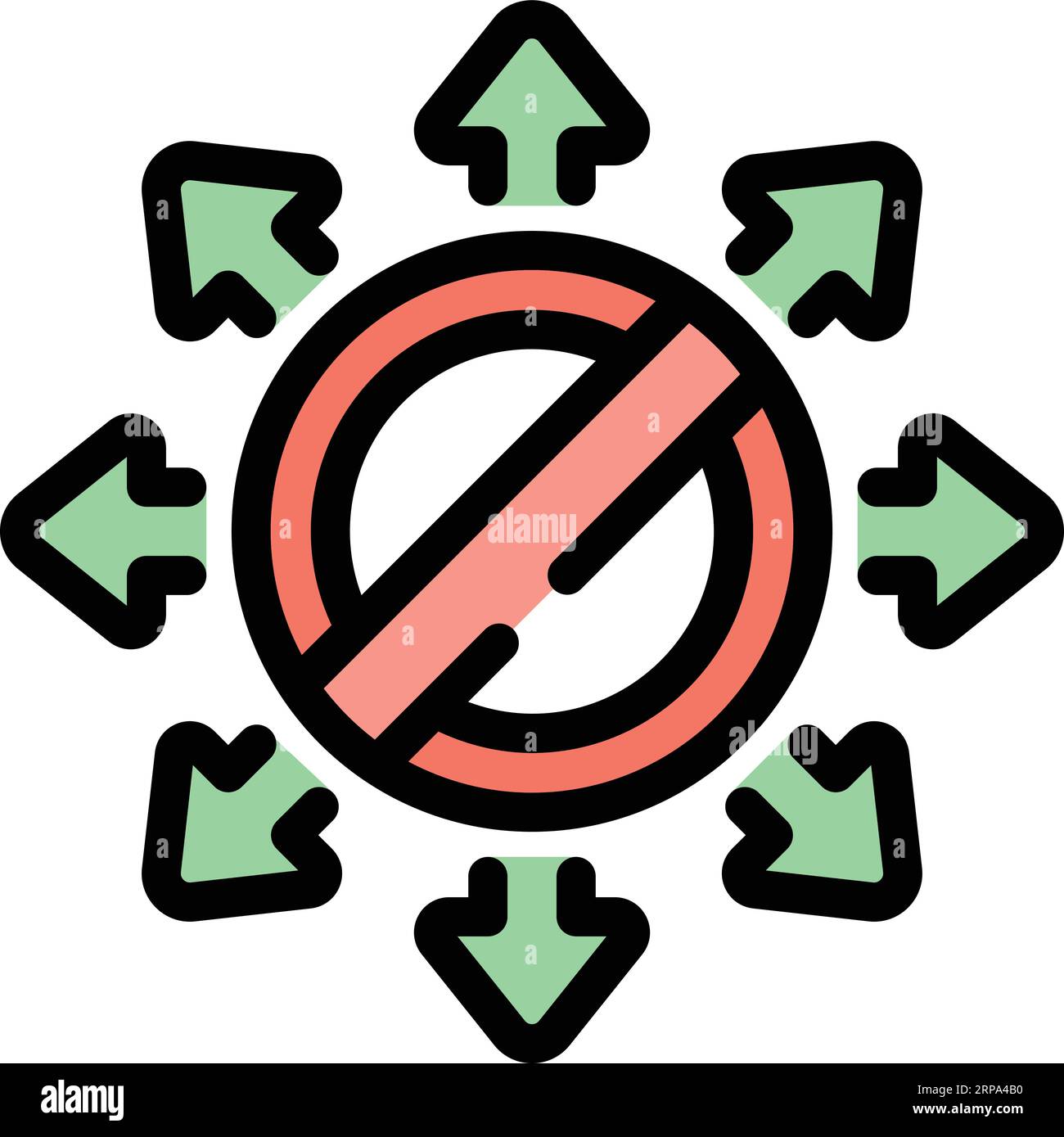 Digital detox icon outline vector. Social media. Walking stress color ...