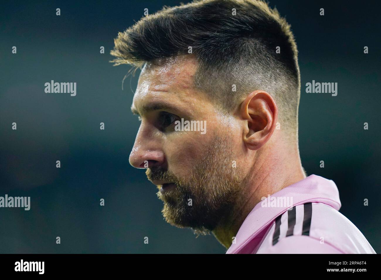 Inter Miami forward Lionel Messi watches a corner kick during the ...
