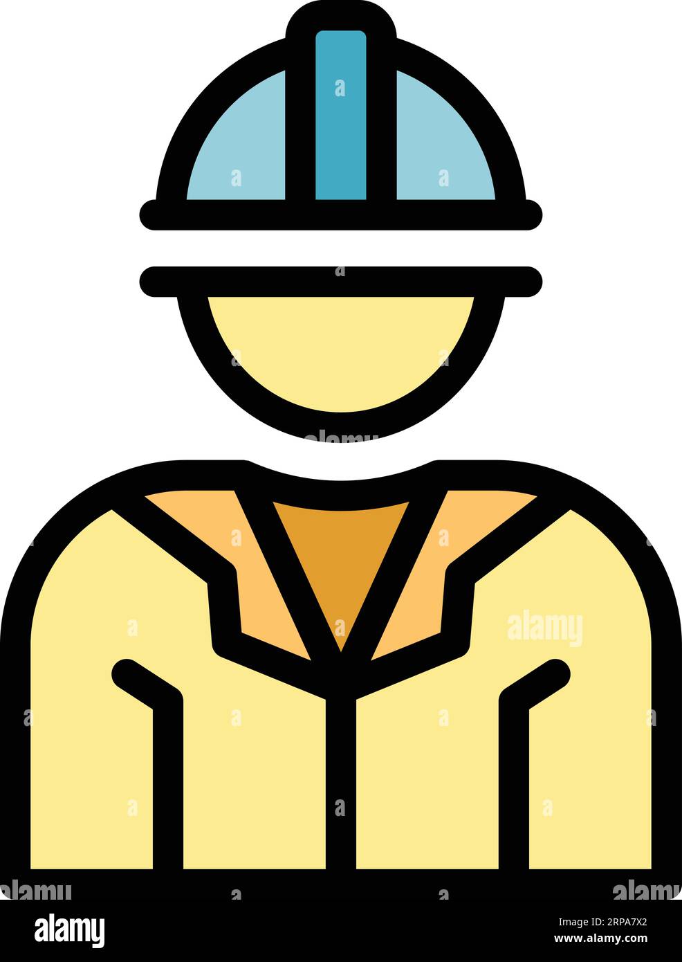 Construction worker icon outline vector. Grant money. Debt federal ...