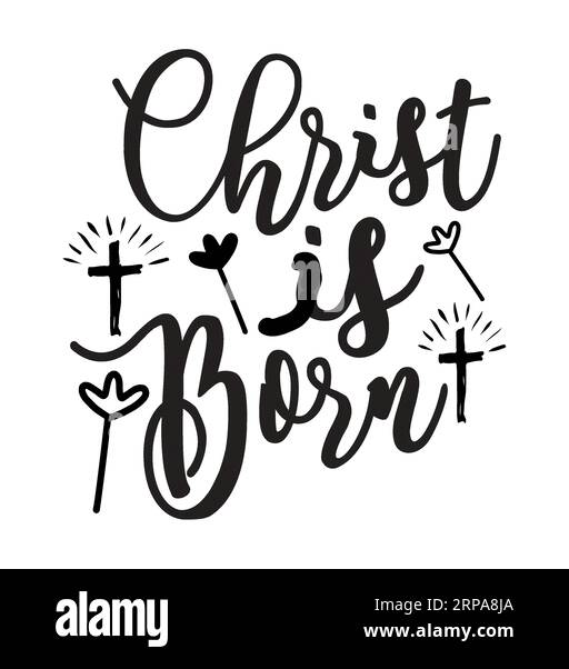 Christ is born , typography t shirt design, tee print, t-shirt design ...