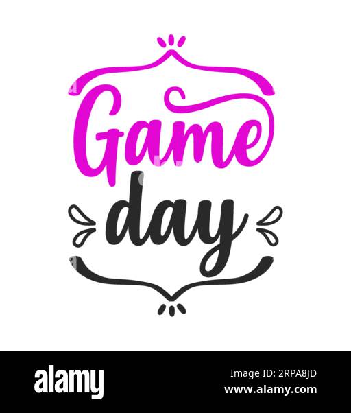 Game day, typography t shirt design, tee print, freebie SVG, t-shirt ...