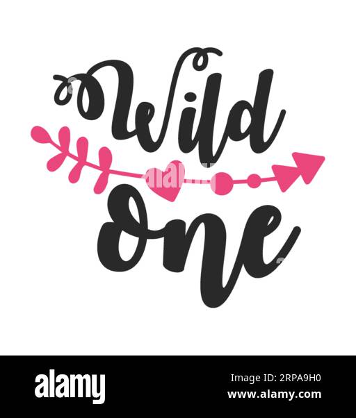 Wild one, typography t shirt design, tee print, freebie SVG, t-shirt ...