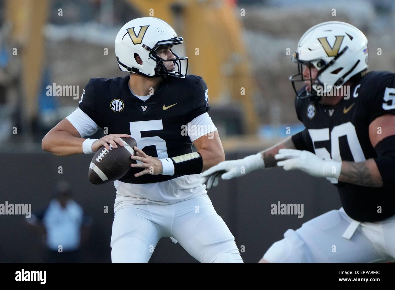 Vanderbilt quarterback AJ Swann (5) plays against Alabama A&M in the ...