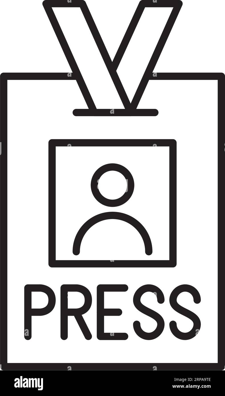 Press badge hi-res stock photography and images - Alamy