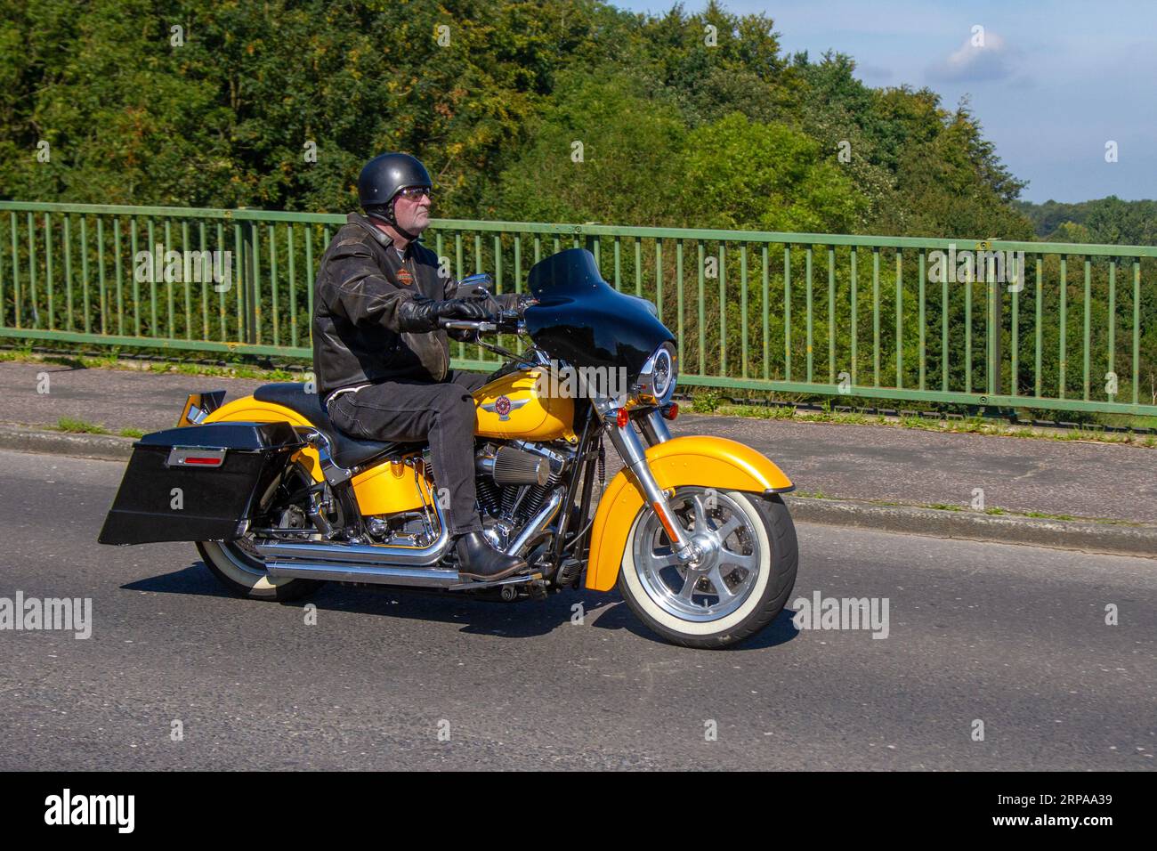 2005 Yellow Harley-Davidson Flstfi Fatboy Fuel Injected V Twin Yellow ...