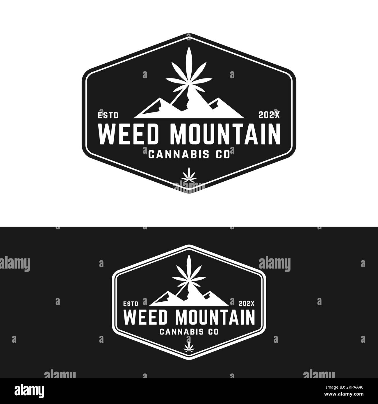 Weed badge Stock Vector Images - Alamy