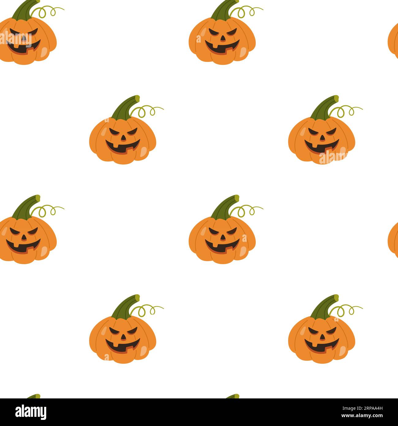 Cute cartoon Pumpkin. Seamless pattern with Pumpkin. Vector ...