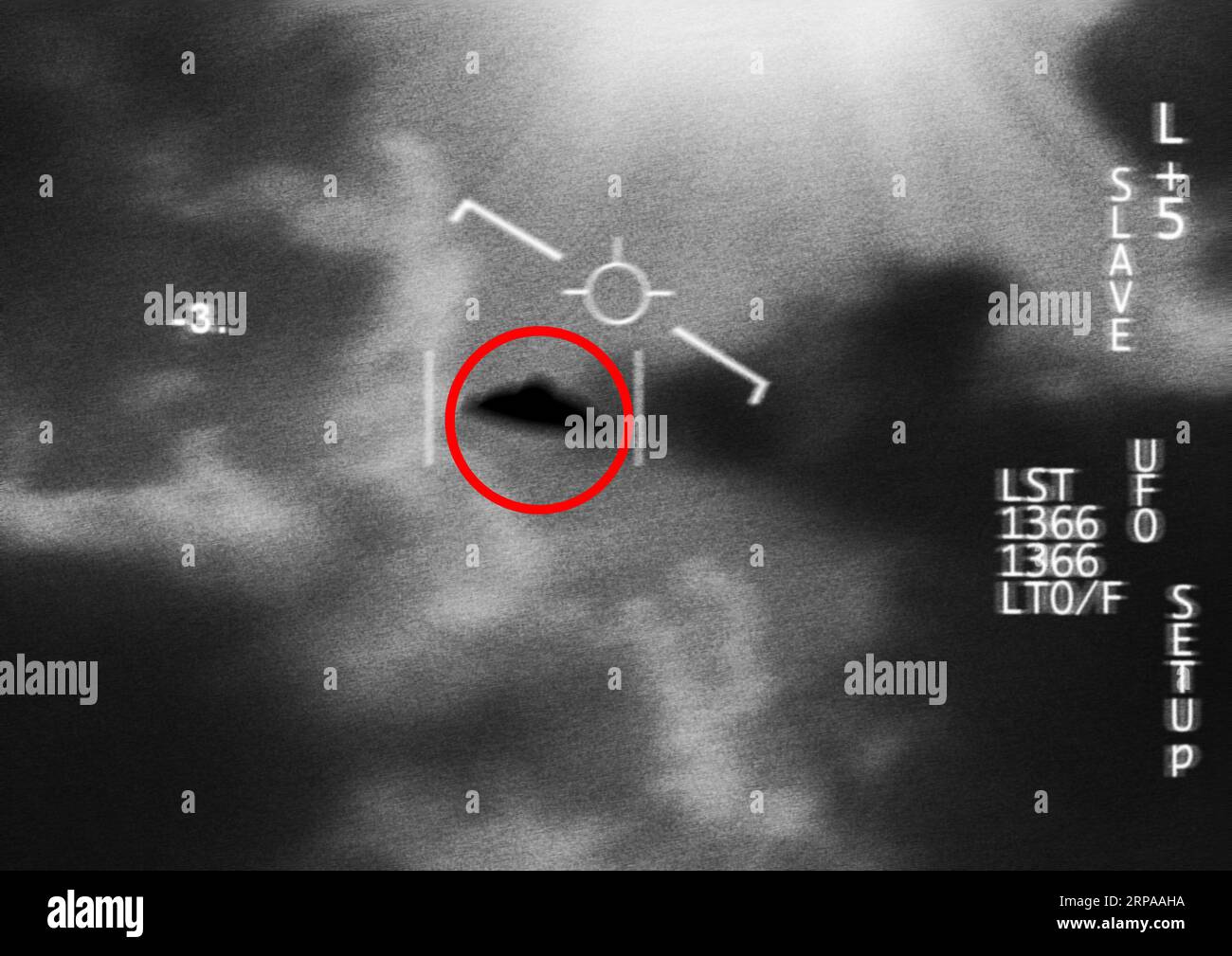 Satellite image, UFO spaceship and view at night with FBI investigation ...