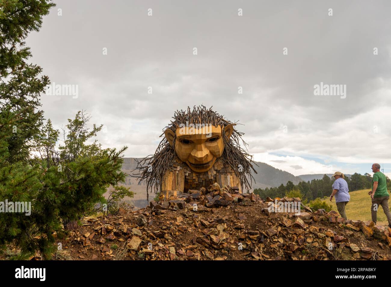 Victor, Colorado - August 27, 2023: Thomas Dambo's 'Rita, the Rock ...