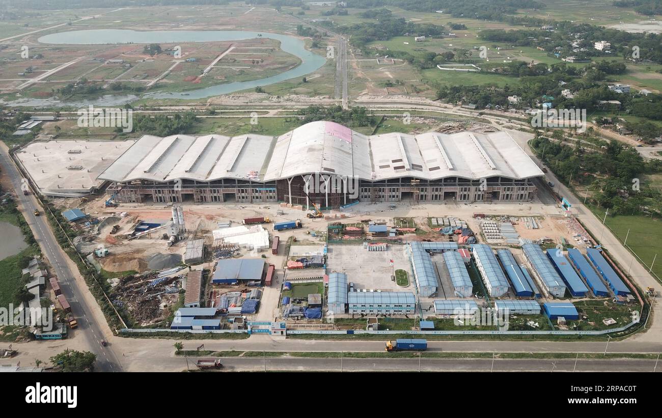 (190503) -- DHAKA, May 3, 2019 () -- Aerial photo taken on April 28, 2019 shows the Bangladesh ...