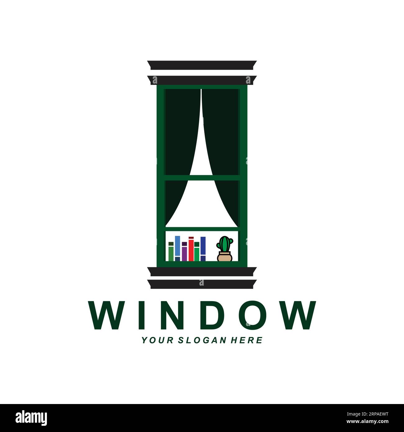 Home Window Logo, Home Interior icon design Stock Vector Image & Art ...