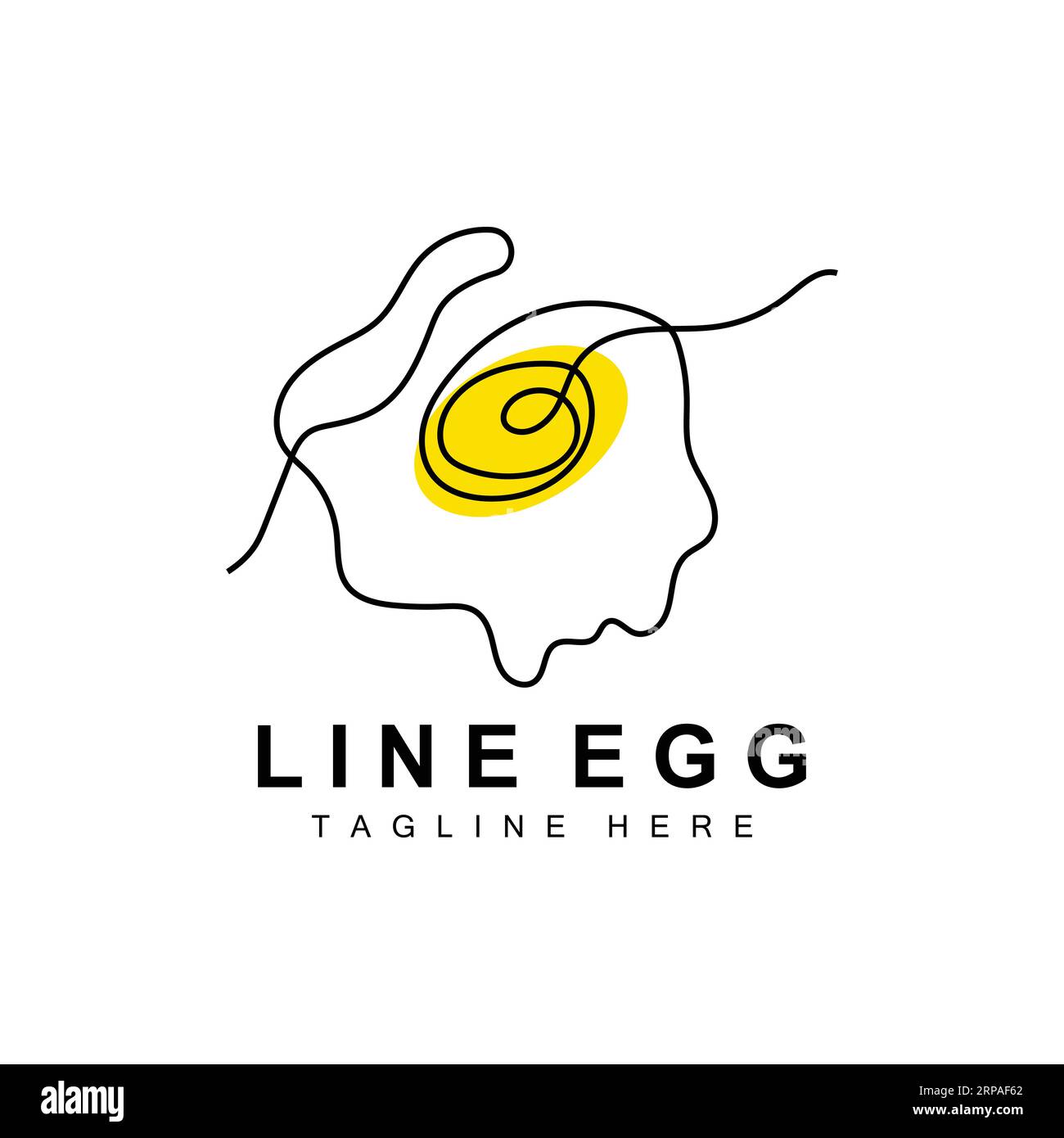 Egg logo design template. Natural Food Vector Of Egg Laying Animals. Line Art Design Logotype ...