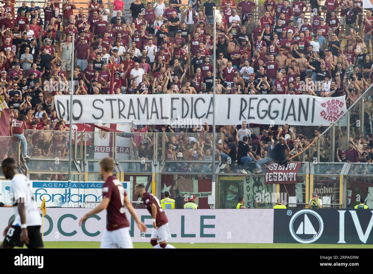 Parma, Italy. 02nd Sep, 2023. Reggiana Supporters during Parma Calcio ...