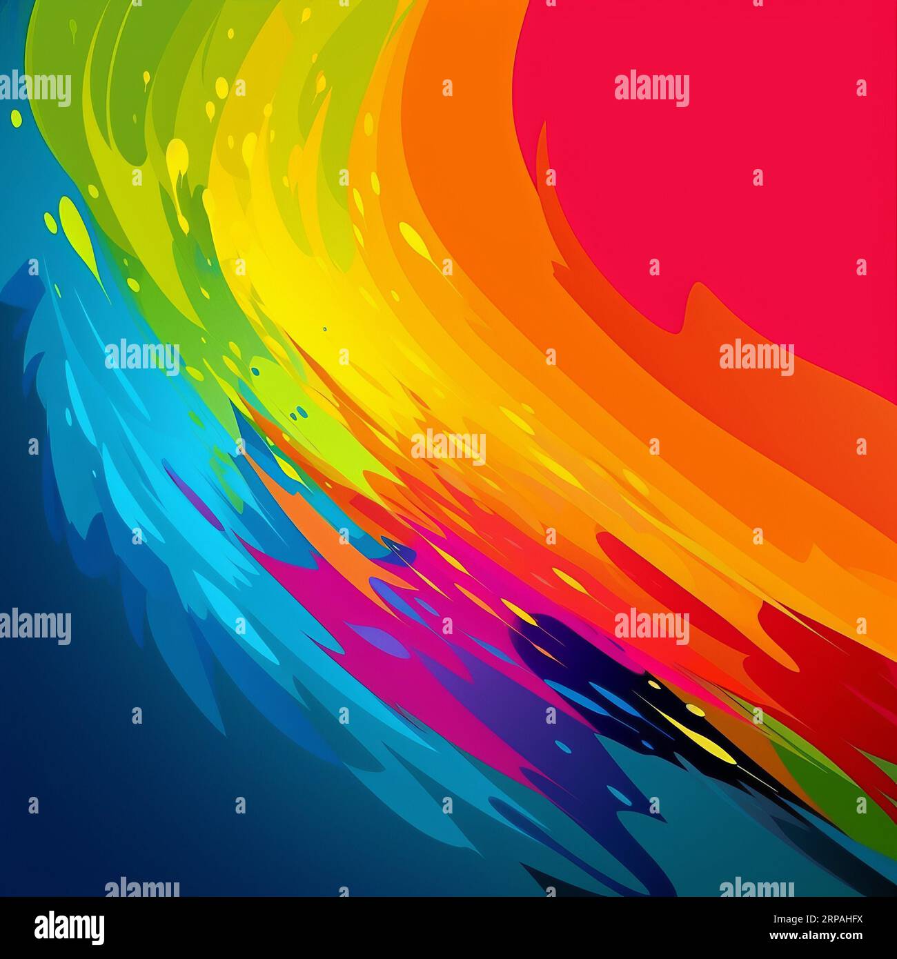 Colorful abstract rainbow wave pattern Stock Photo - Alamy