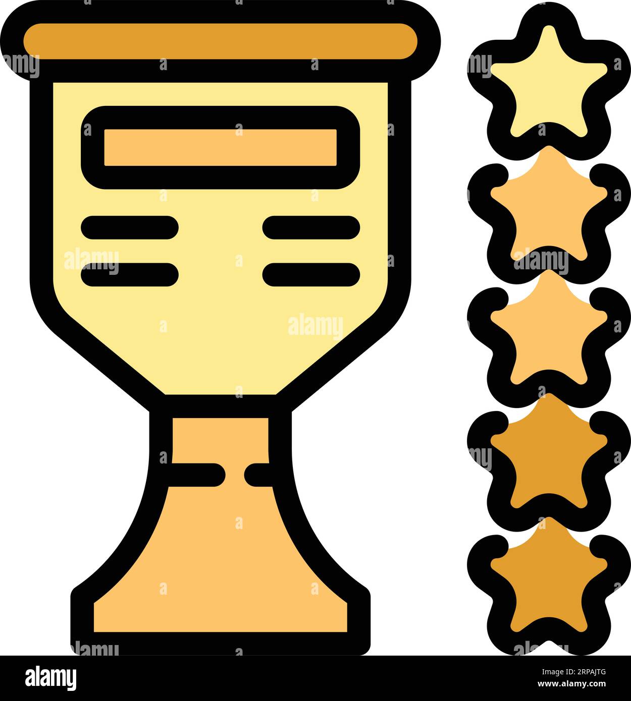 Five stars course icon outline vector. Training seminar. Webinar study ...