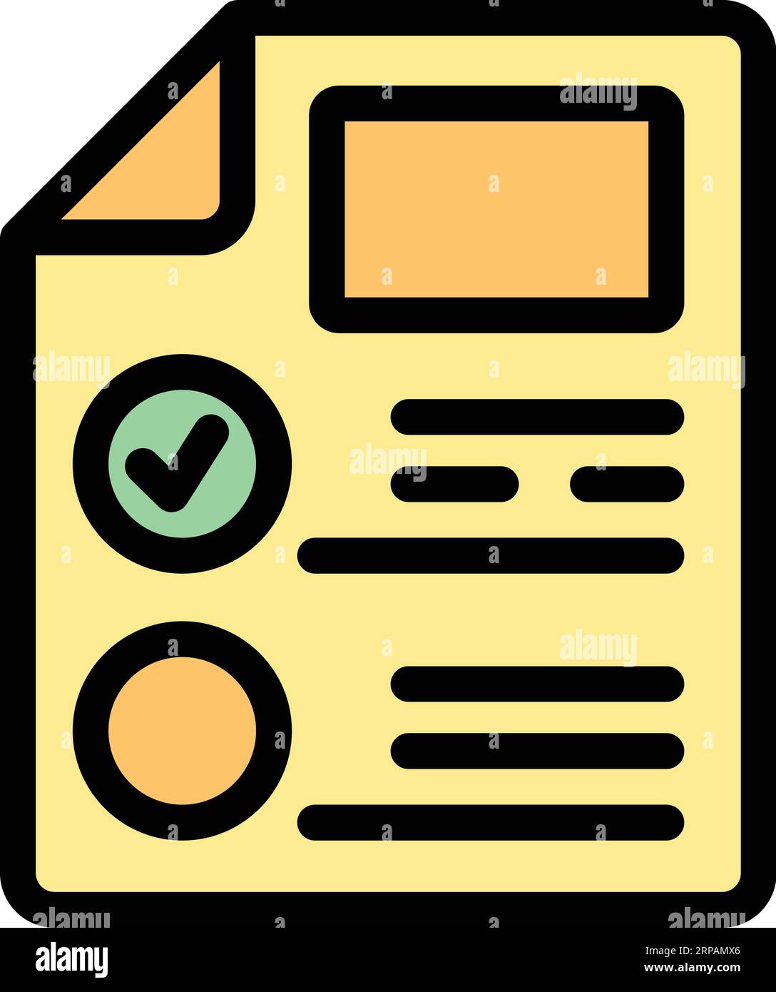 Paper vote icon outline vector. Election poll. Digital hand color flat ... Paper vote icon outline vector. Election poll. Digital hand color flat ...