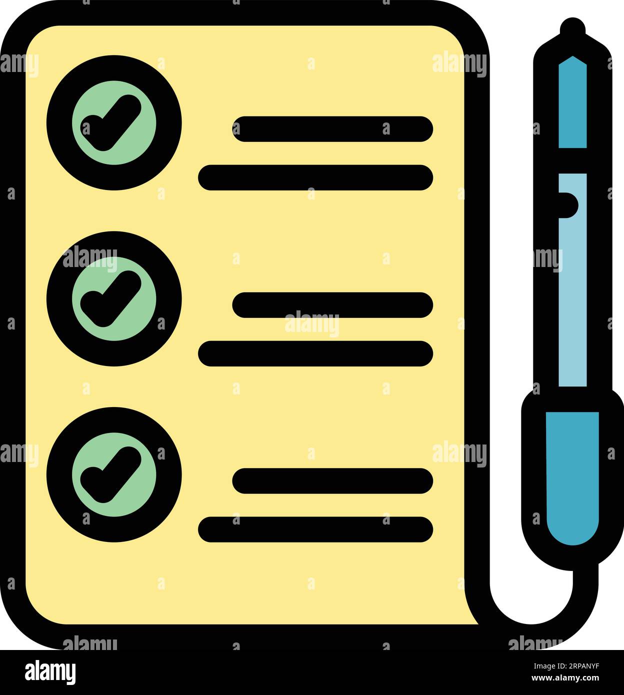 Digital vote icon outline vector. Election poll. Paper public color ...