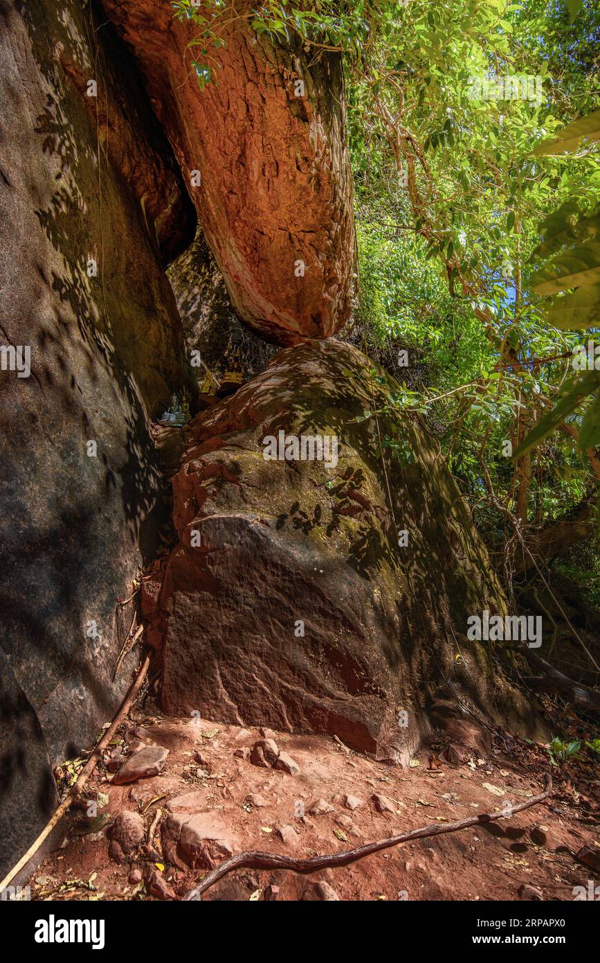 The beautiful scenery of the Nakee Cave, at Phu Langka National Park, Ban Phaeng District Nakhon ...