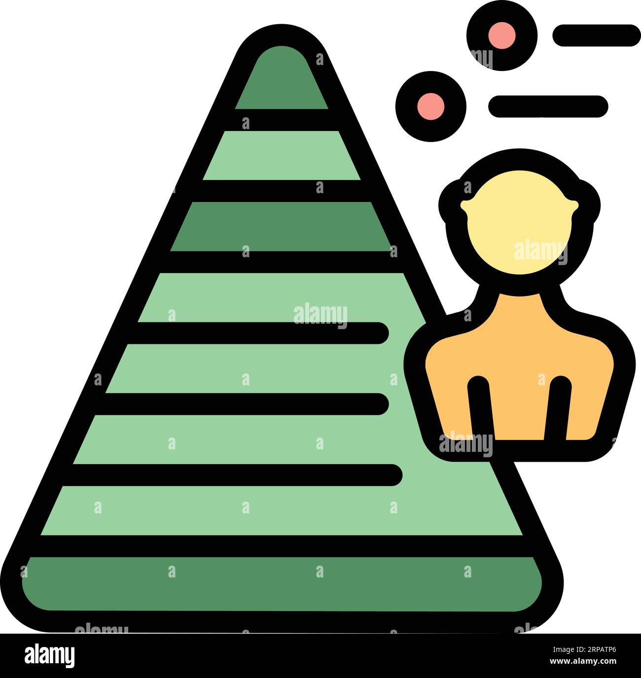 Pyramide population icon outline vector. Social team. Data population ...
