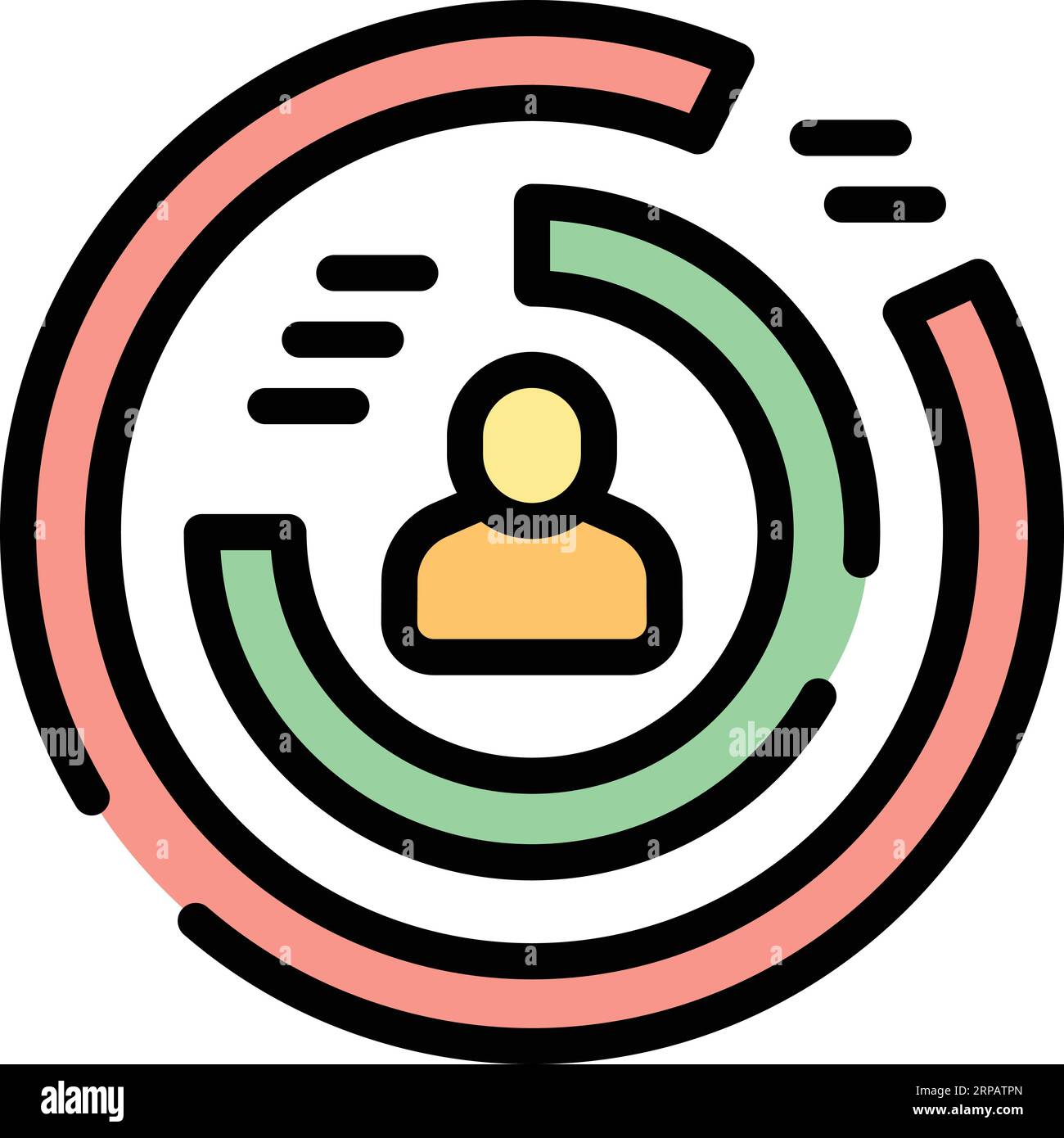 Social data population icon outline vector. Human team. Adult arrow ...