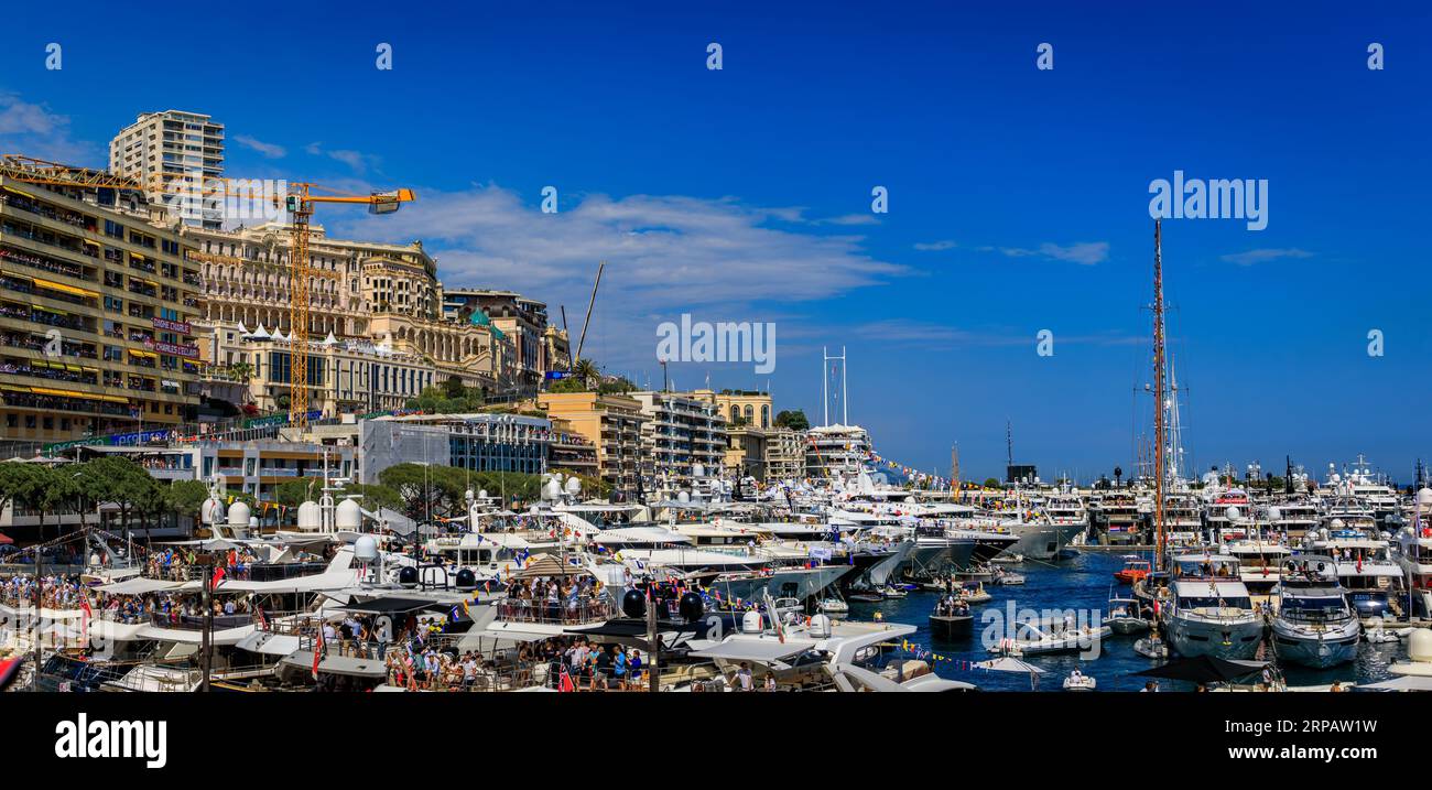 Monte Carlo, Monaco - May 27, 2023: Waterfront cityscape with luxury ...