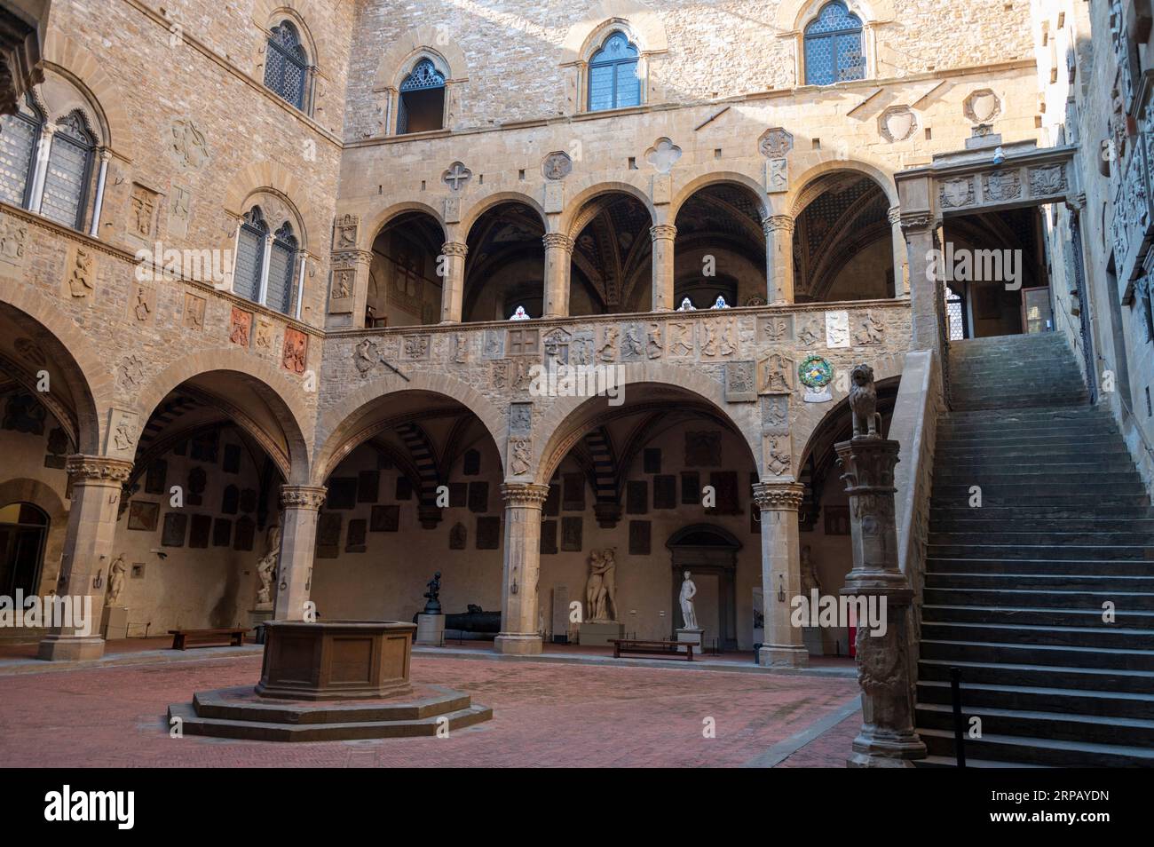 The Courtyard Inside The Museo Nazionale Del Bargello Bargello