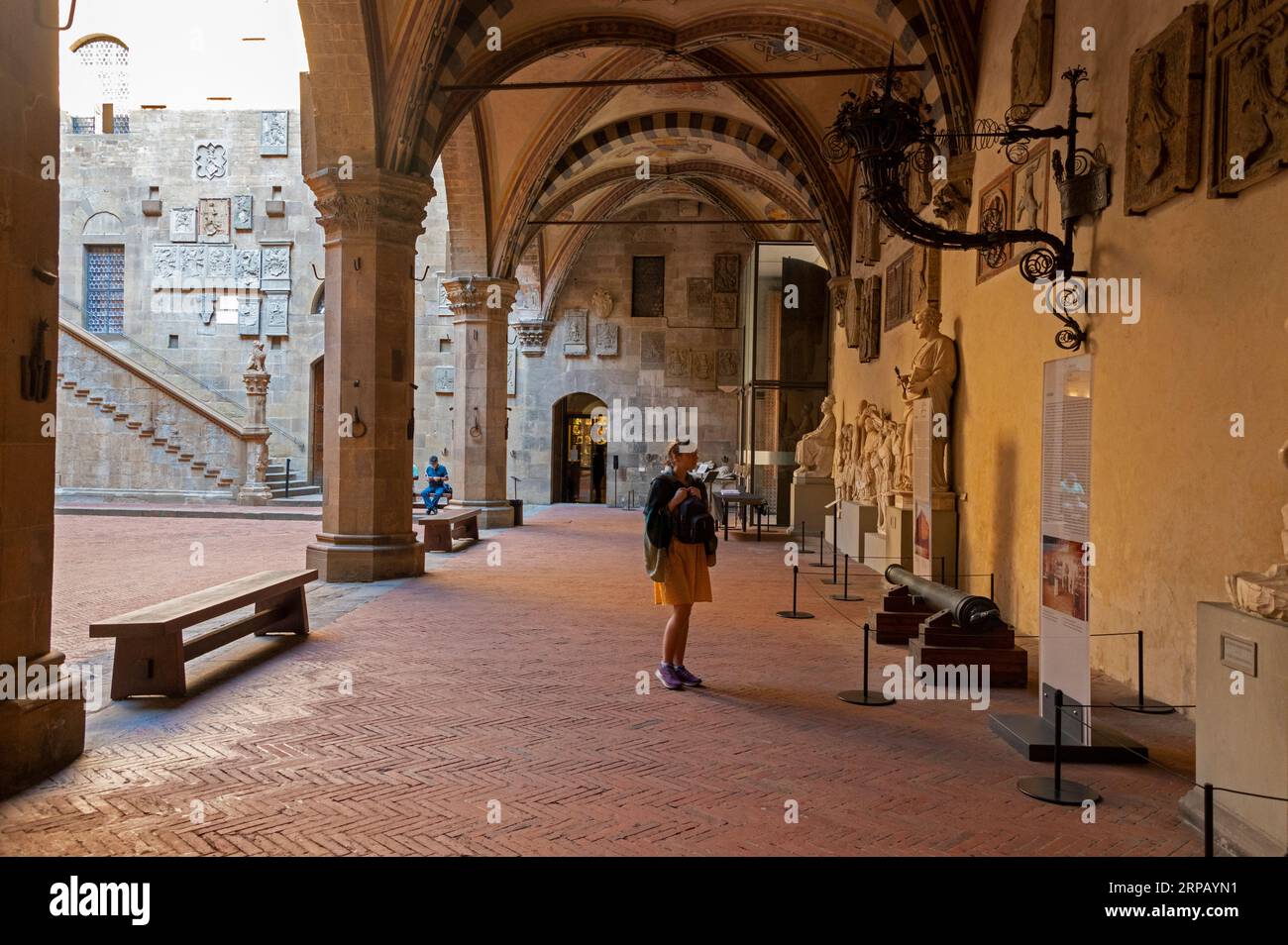 The courtyard inside the Museo Nazionale del Bargello (Bargello ...