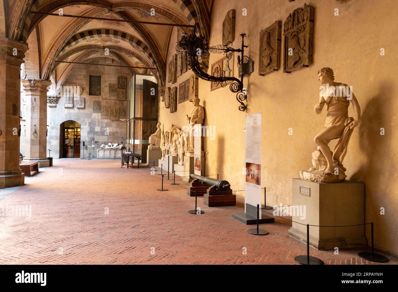 The courtyard inside the Museo Nazionale del Bargello (Bargello ...
