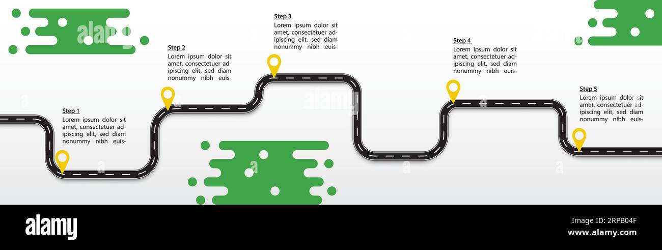Journey road map route location infographic Stock Vector Image & Art ...