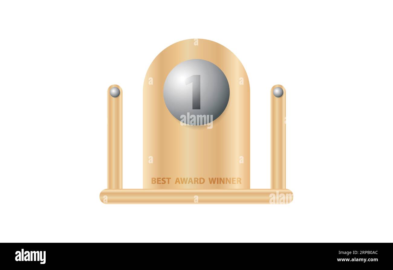 1st prize best award winner trophy Stock Vector Image & Art - Alamy
