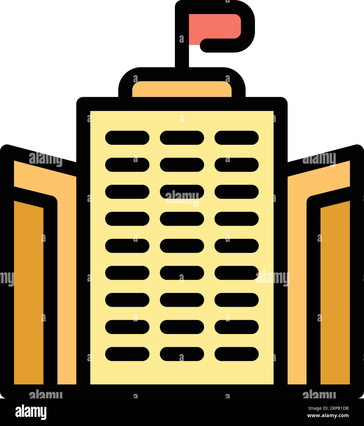 University building icon outline vector. Class study. Safety return ...