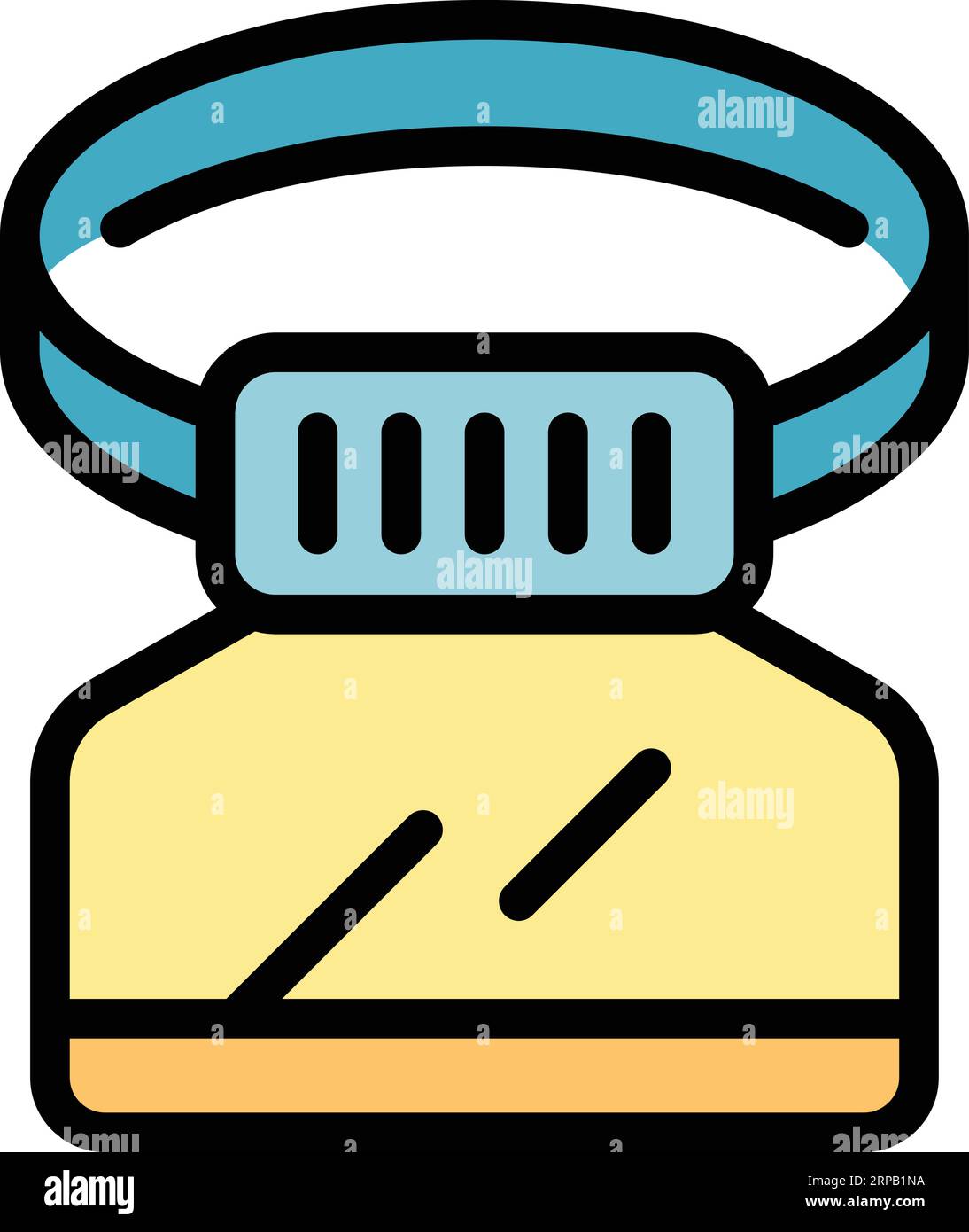 Protect mask icon outline vector. School safety. Study class color flat ...