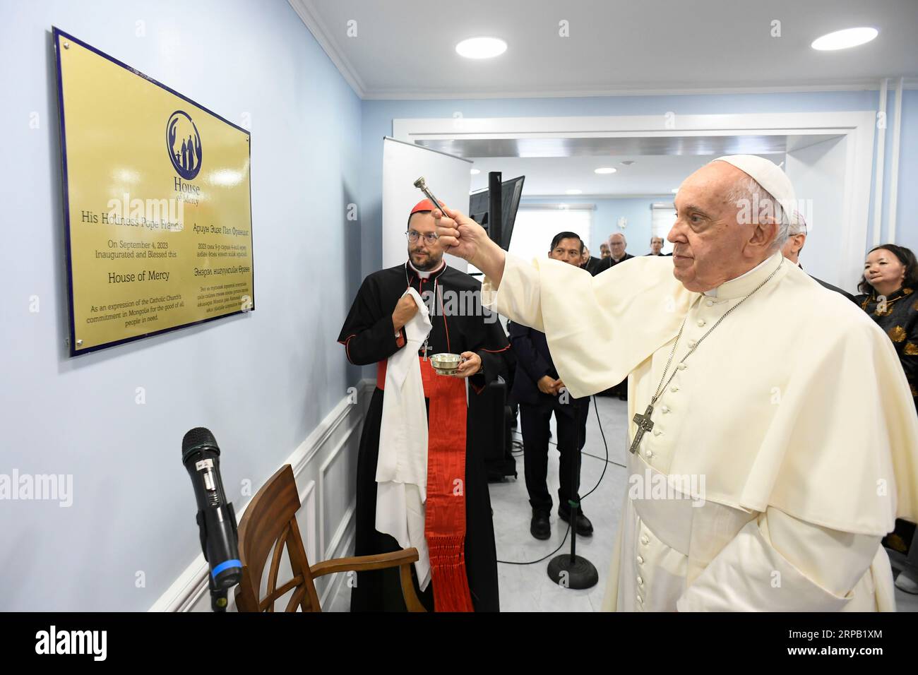 Mongolia, Ulaanbaatar, 2023/9/4 .Pope Francis during 'Meeting with ...