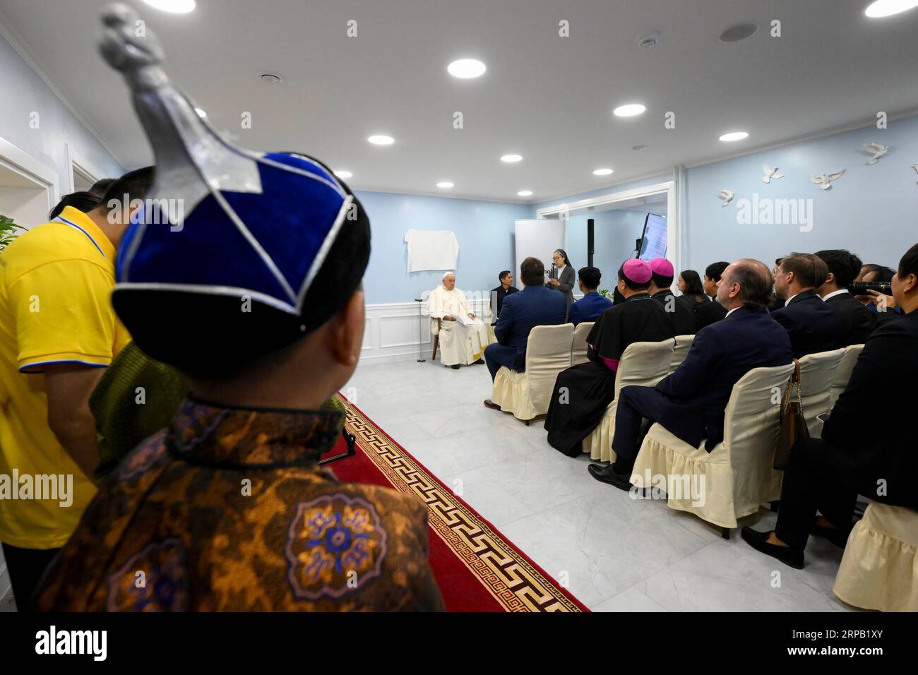 Mongolia, Ulaanbaatar, 2023/9/4 .Pope Francis during 'Meeting with ...