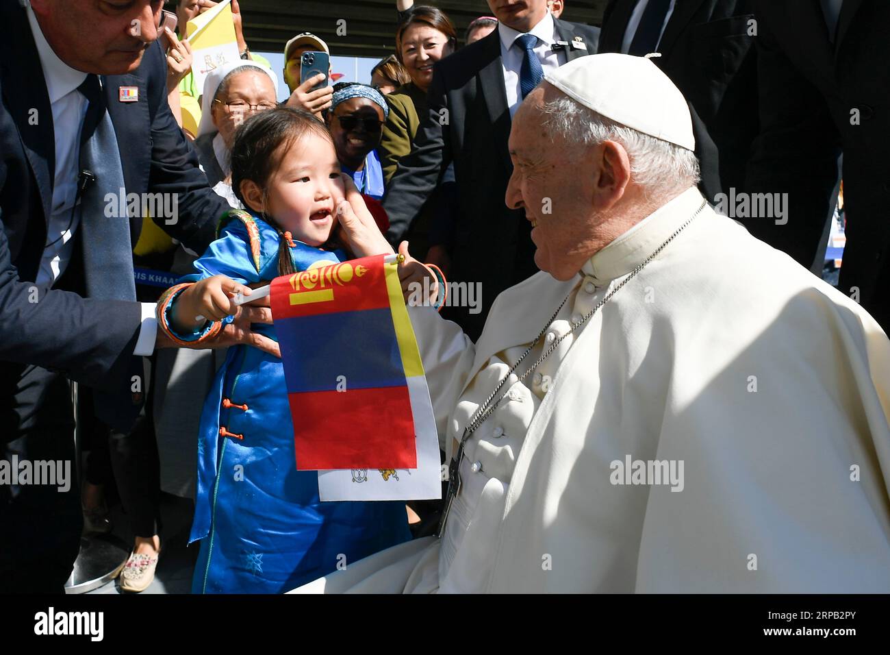 Mongolia, Ulaanbaatar, 2023/9/4 .Pope Francis departs from Ulaanbaatar ...