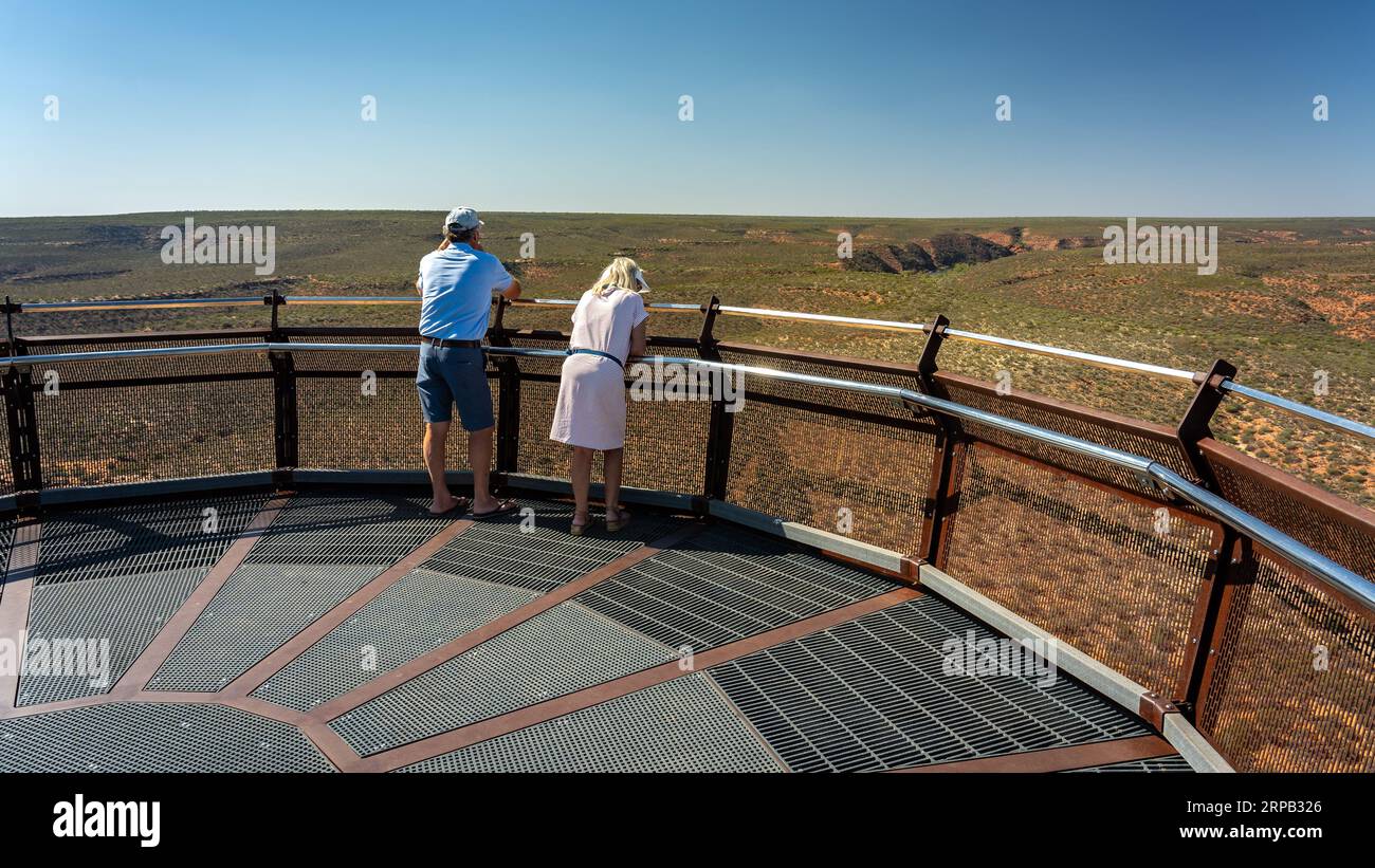 Kalbarri, WA, Australia - Skywalk bridge lookout Stock Photo - Alamy