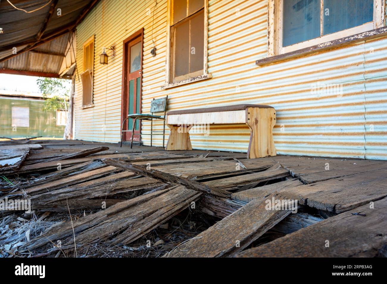 Rotten timber deck in an old abandoned house Stock Photo - Alamy