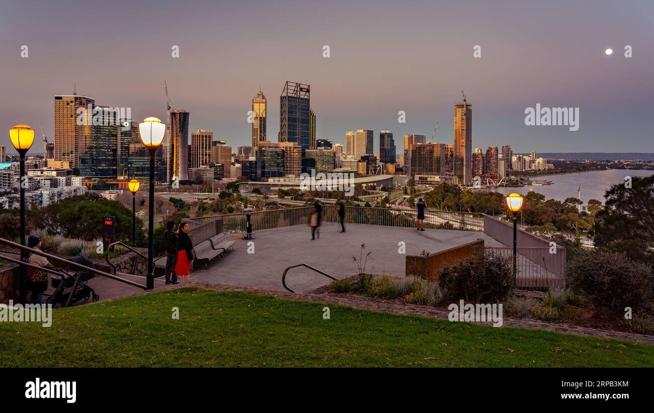 Panoramic night view perth hi-res stock photography and images - Alamy