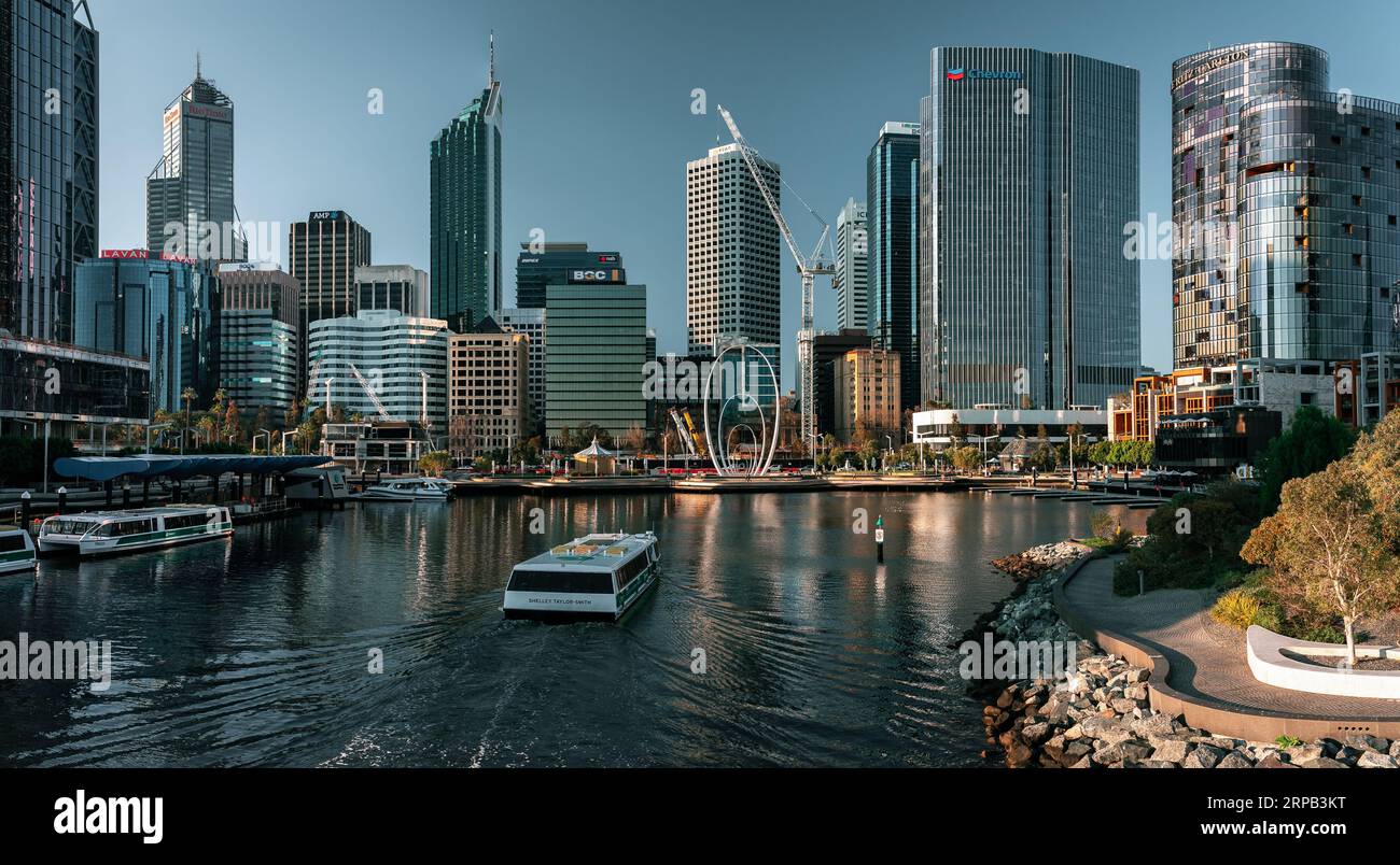 Perth, WA, Australia - City skyline at Elizabeth Quay Stock Photo - Alamy