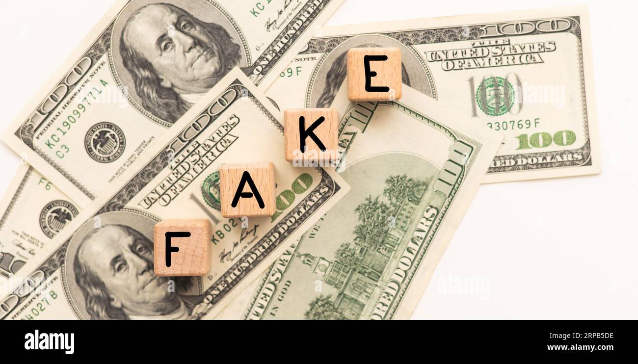 Hand putting wooden cubes for change wording from fake to fact Stock ...