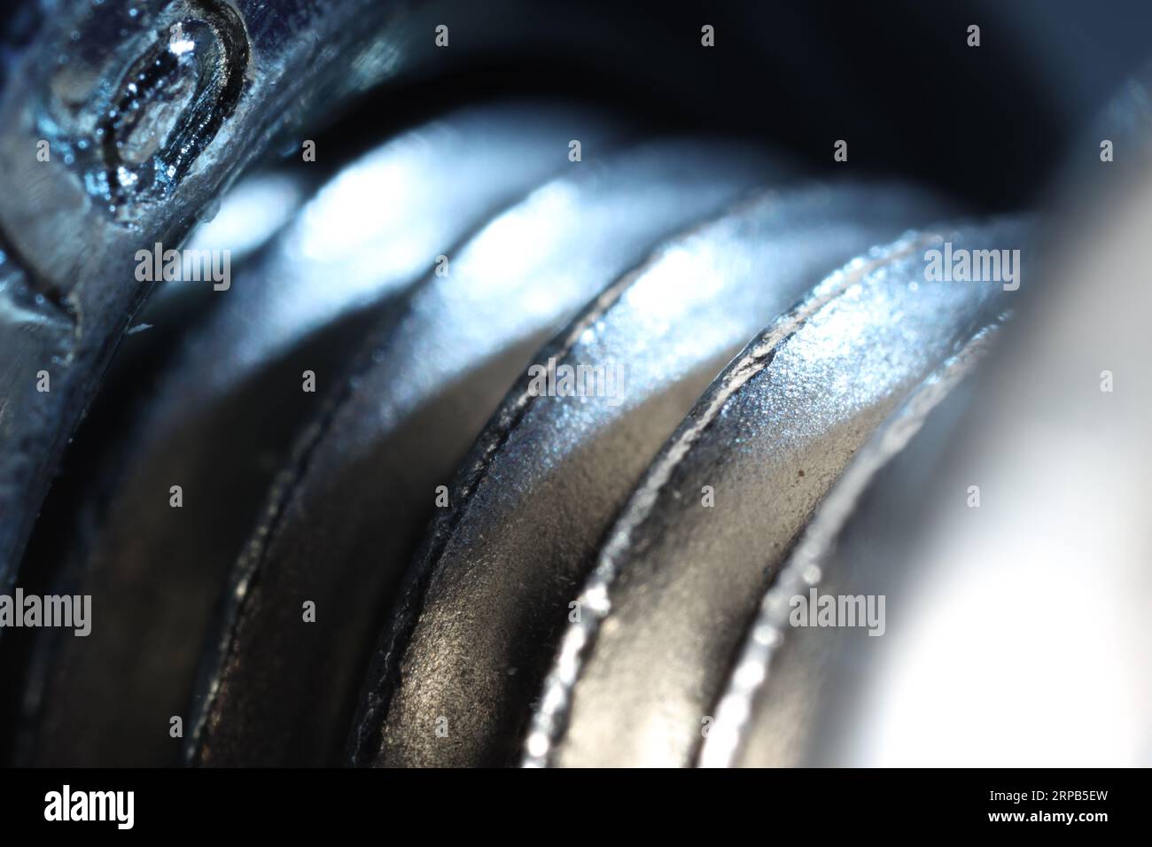 Texture of modern metal fasteners, macro view Stock Photo - Alamy